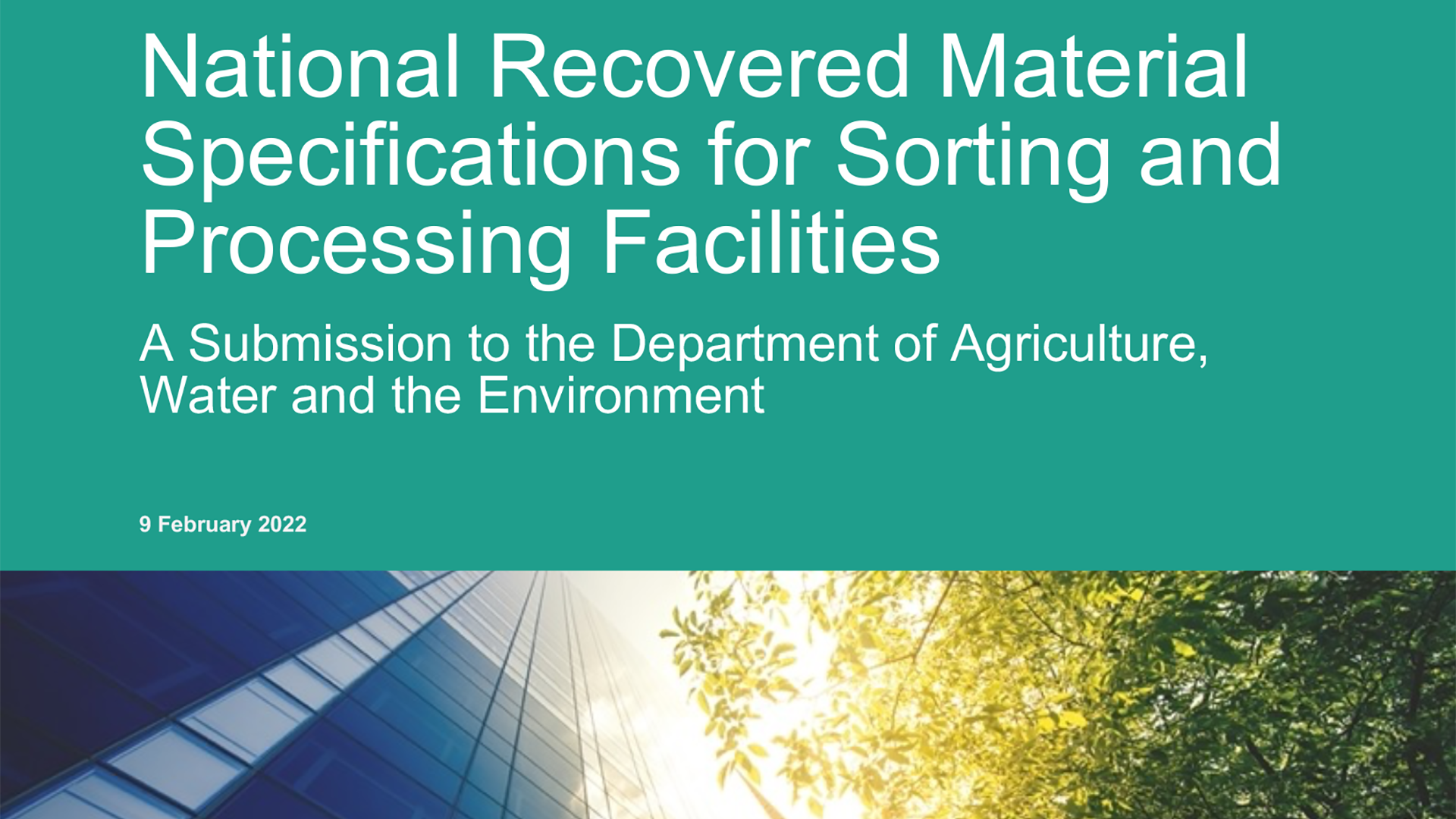 Nation-Wide Standards to Enhance Resource Recovery - NWRIC - National ...