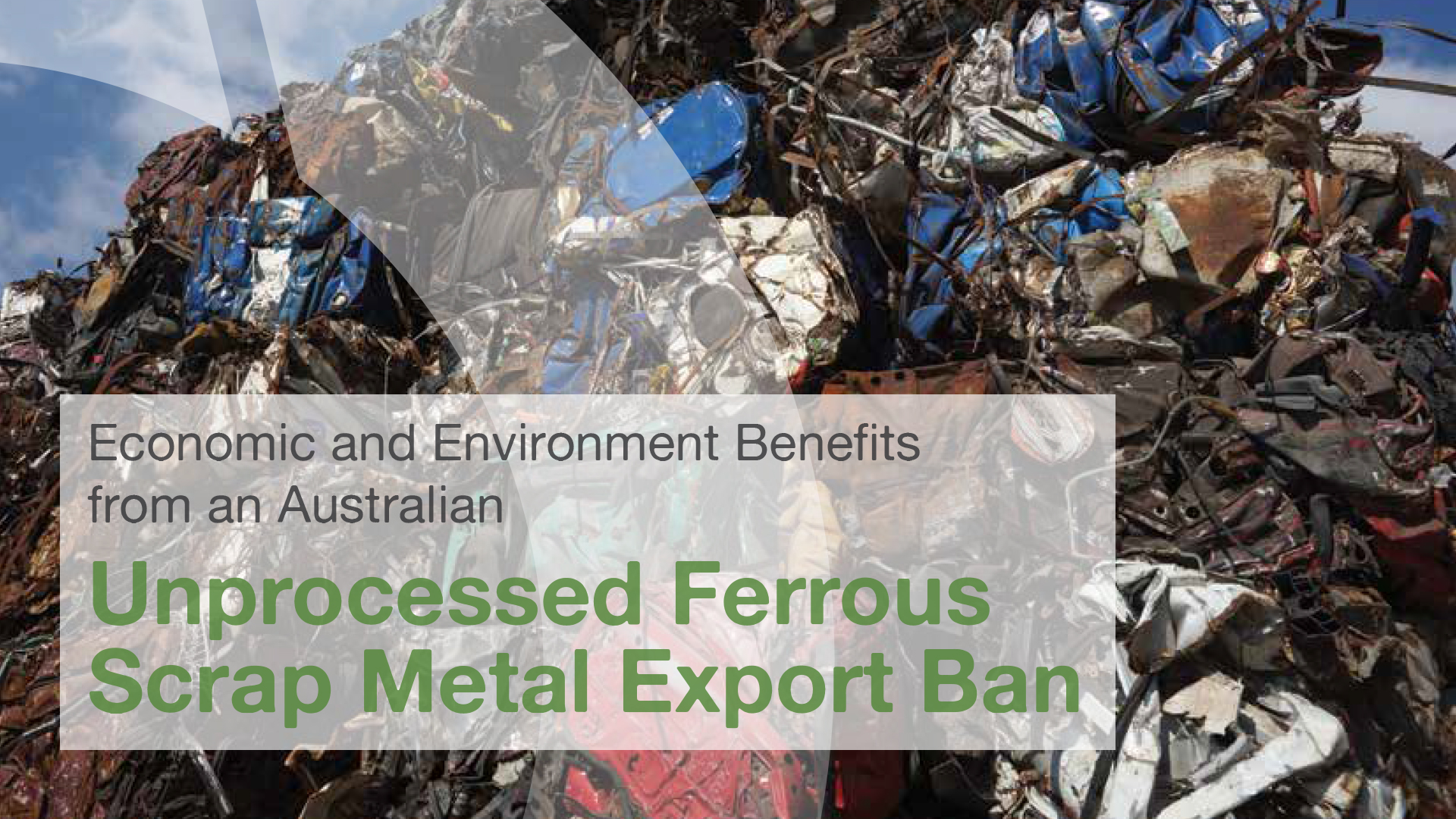 REPORT: Economic and Environment Benefits from an Australian ...